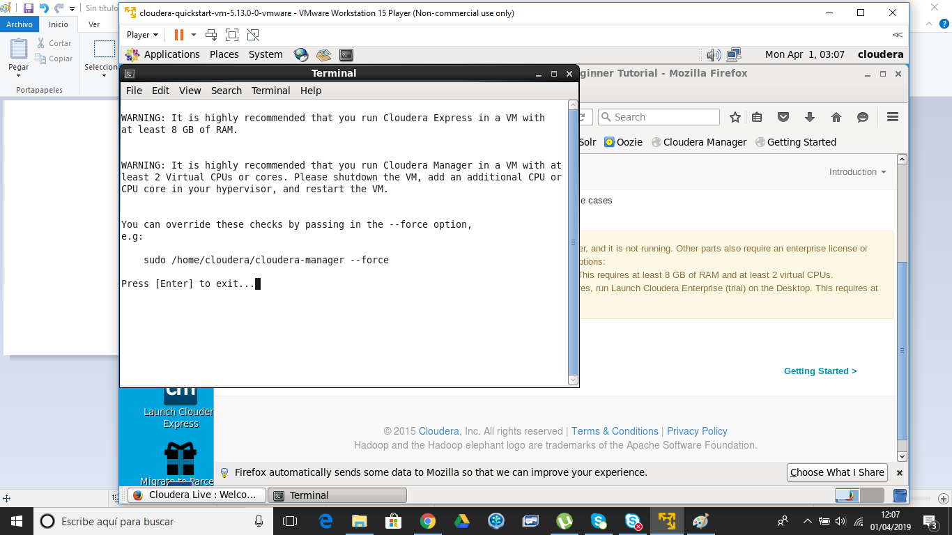 Solved: Can't reconfigurate settings of my VM. - Cloudera Community - 88557