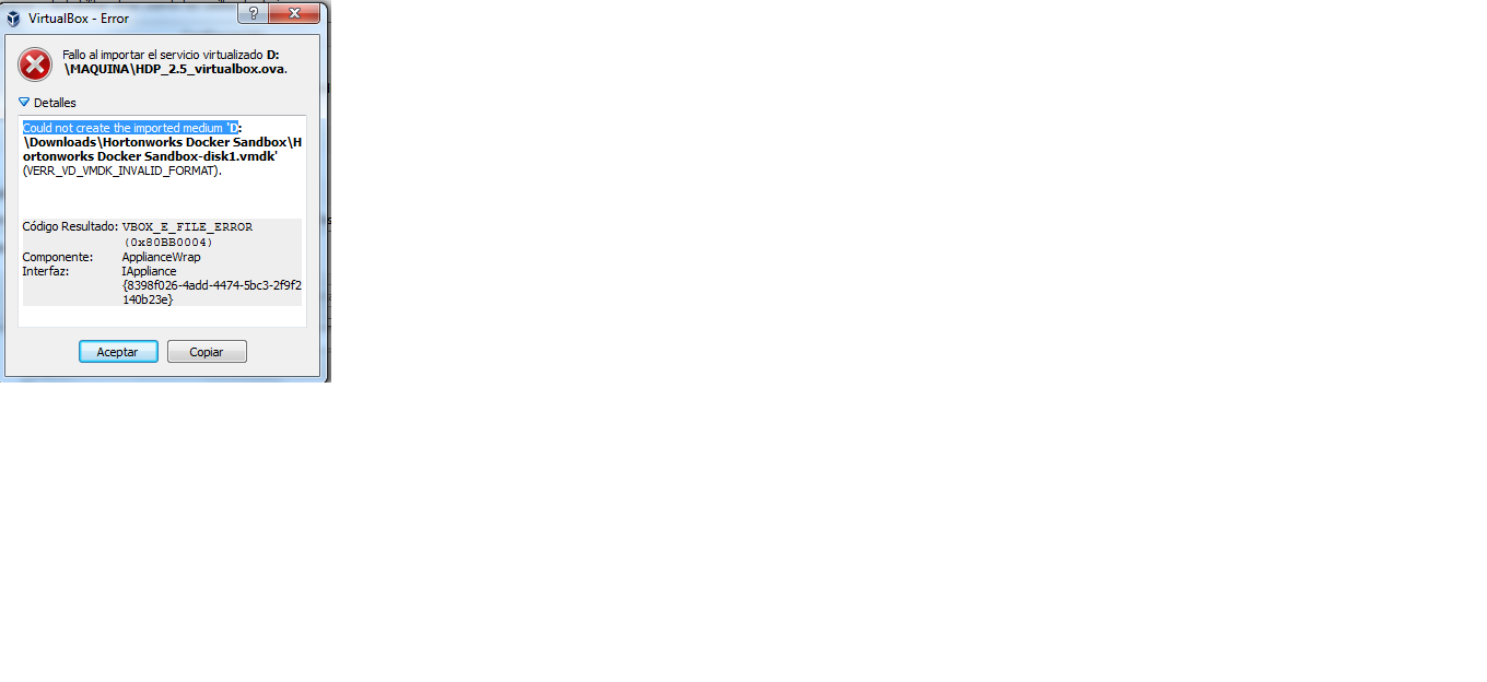 Solved: Could not create the imported medium - Cloudera Community - 156739