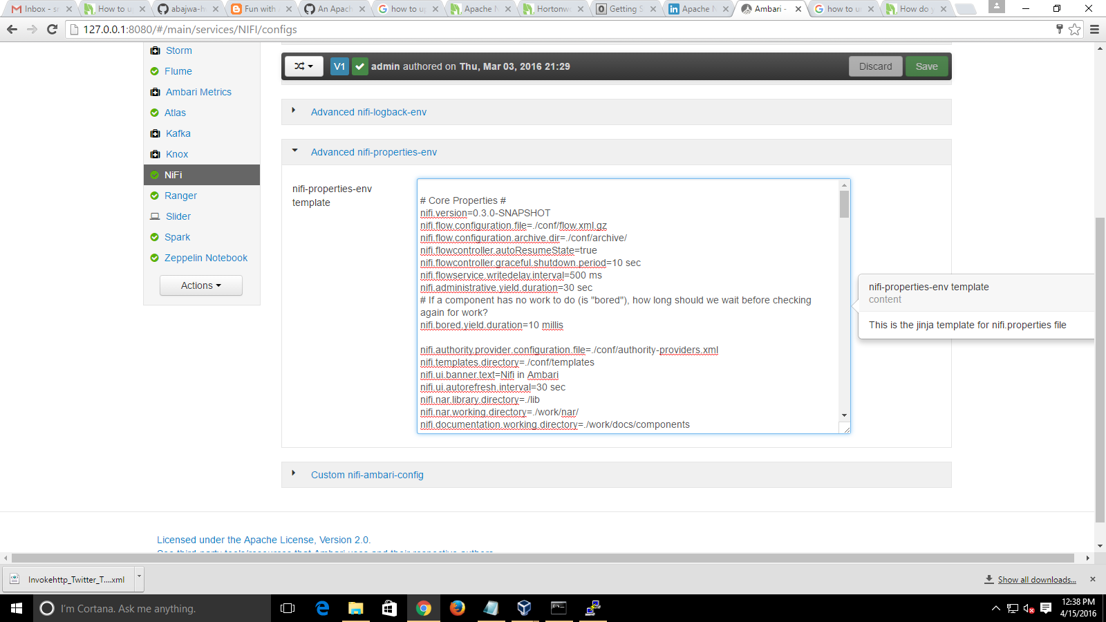 Solved: How to update Nifi on my HDP sandbox 2.4 and ambar... - Cloudera Community - 171064
