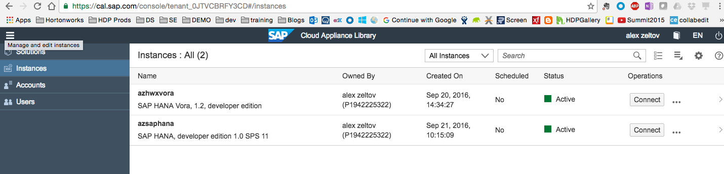 Getting Started With Sap Hana And Vora With Hdp Us Cloudera