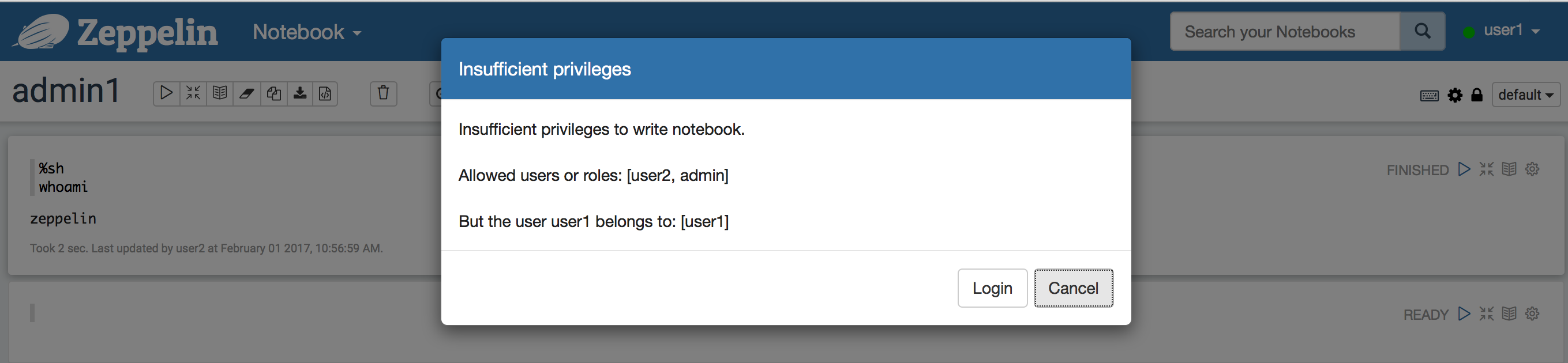 How do the Zeppelin Notebook Permissions work? - Cloudera Community - 249306