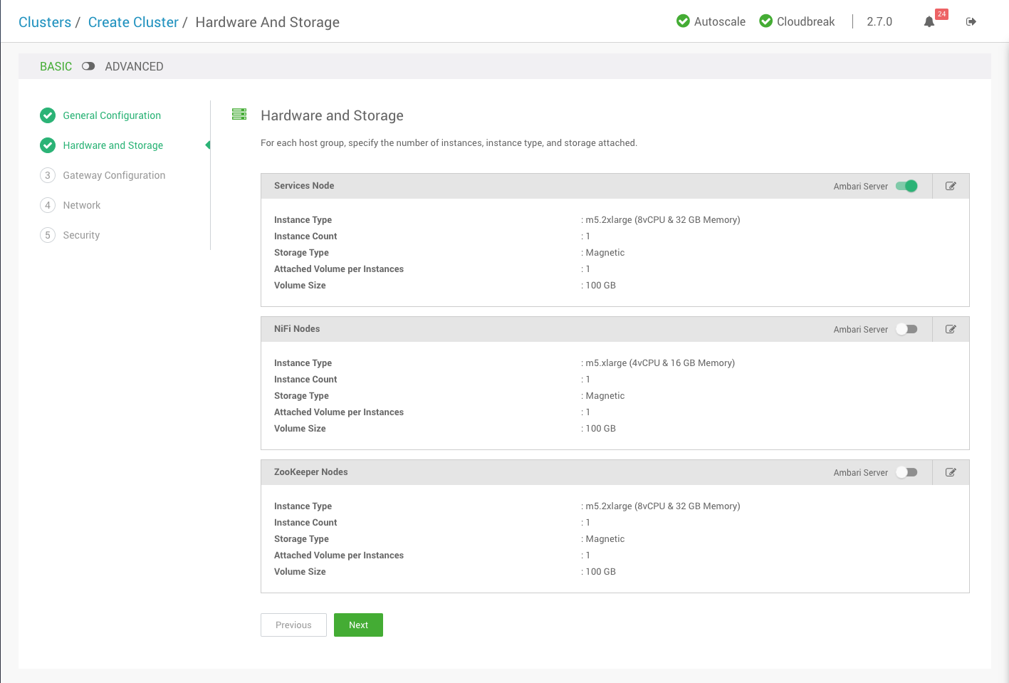 Using Cloudbreak to create a Flow Management (NiFi... - Cloudera Community - 249132