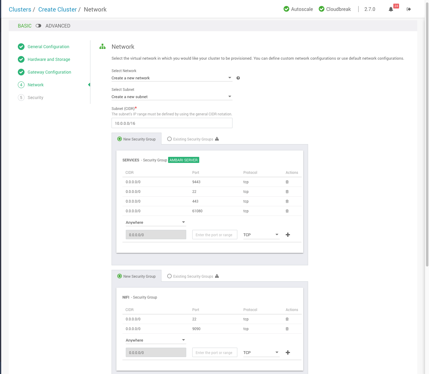 Using Cloudbreak to create a Flow Management (NiFi... - Cloudera Community - 249132