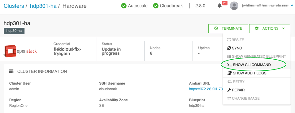Using Cloudbreak CLI to launch HA Clusters - Cloudera Community - 248966