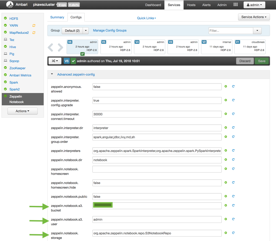 Use S3 as storage for Zeppelin Notebooks. - Cloudera Community - 248641