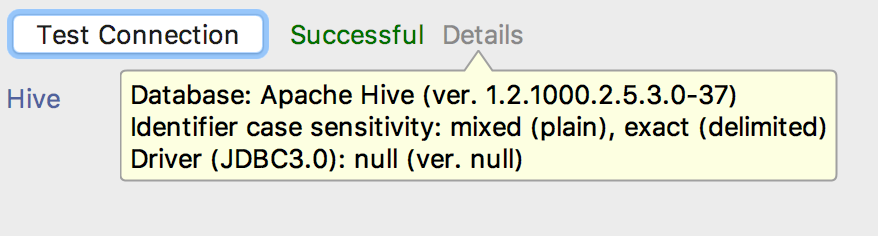 Connecting DbVisualizer and DataGrip to Hive with ... - Cloudera ...