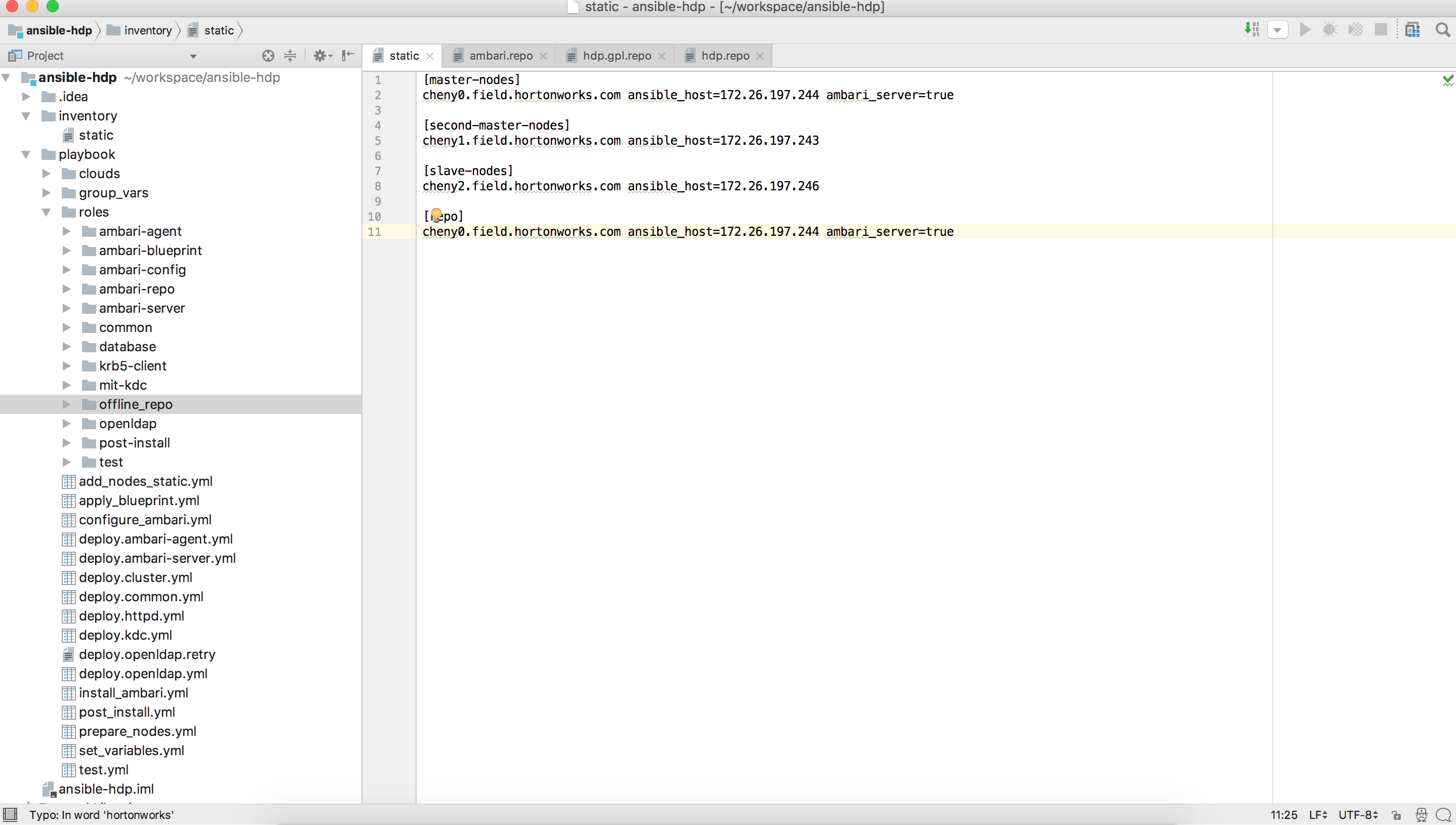 Practice on using ansible 2.4 to deploy HDP 2.6.4.... - Cloudera Community - 248161