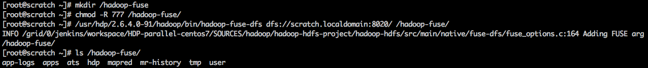 Using HDFS-FUSE for POSIX directory mounts - Cloudera Community - 248075
