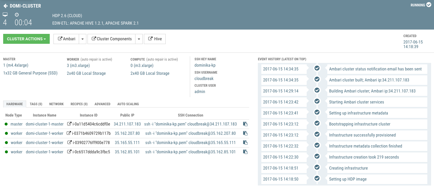 How to set up Hortonworks Data Cloud (HDCloud) for... - Cloudera Community - 248065