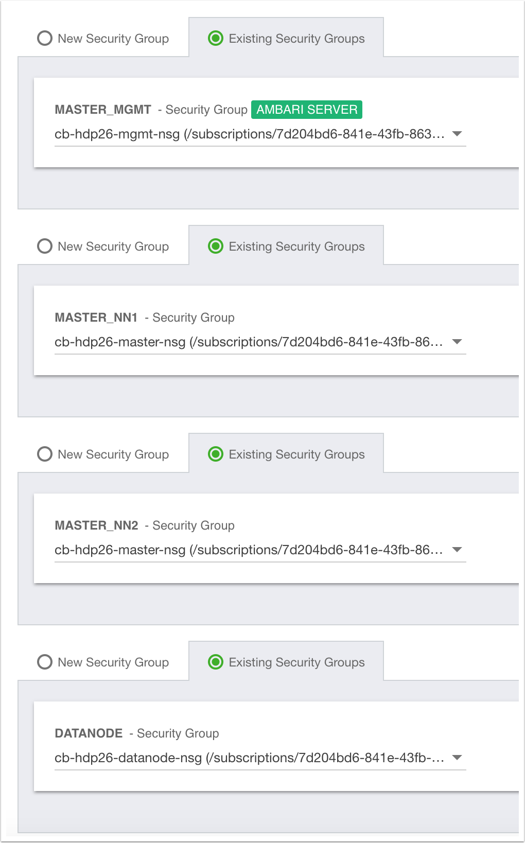 Using Pre-defined Security Groups with Cloudbreak - Cloudera Community - 247942