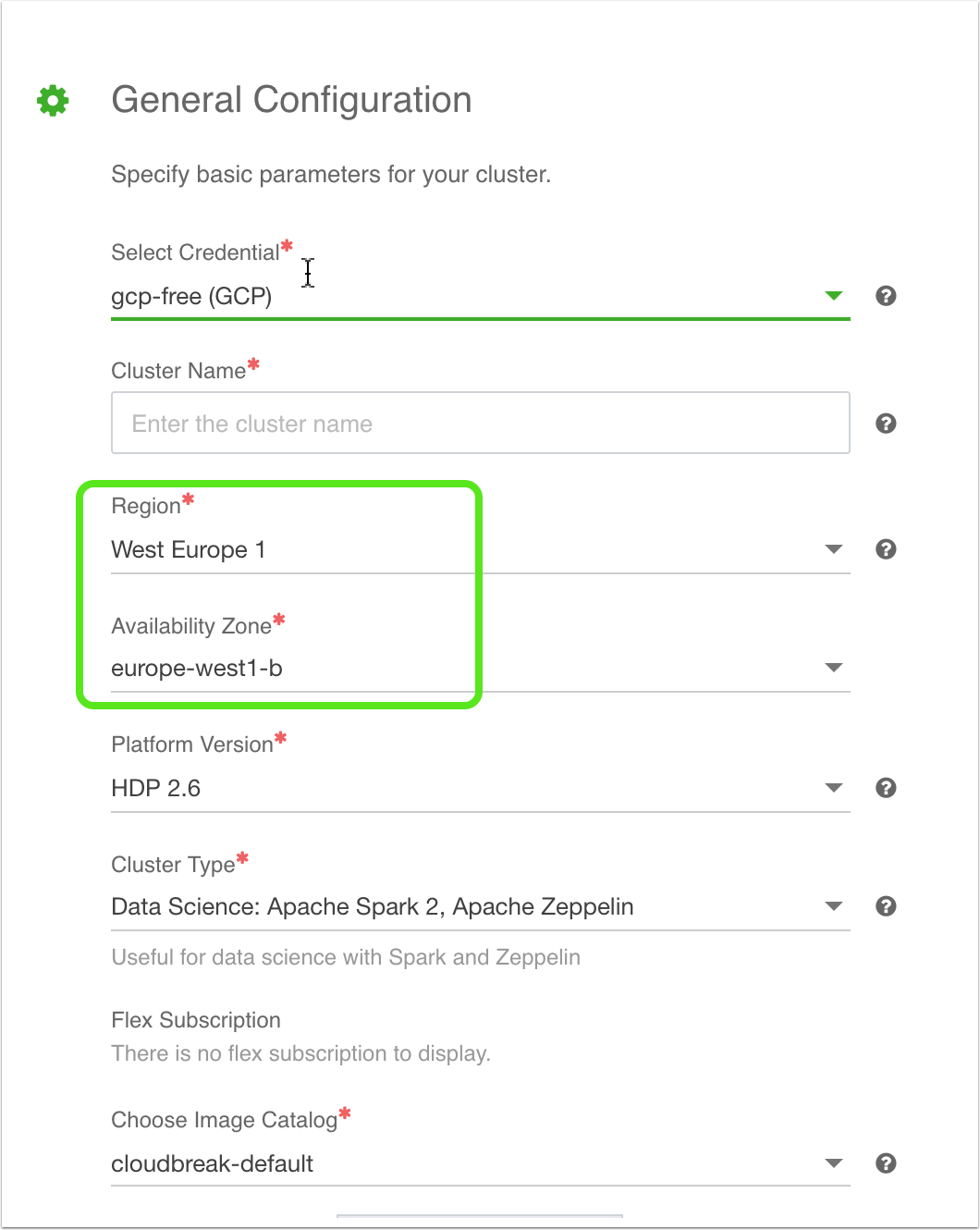 Configuring Google Cloud Platform and Cloudbreak C... - Cloudera ...