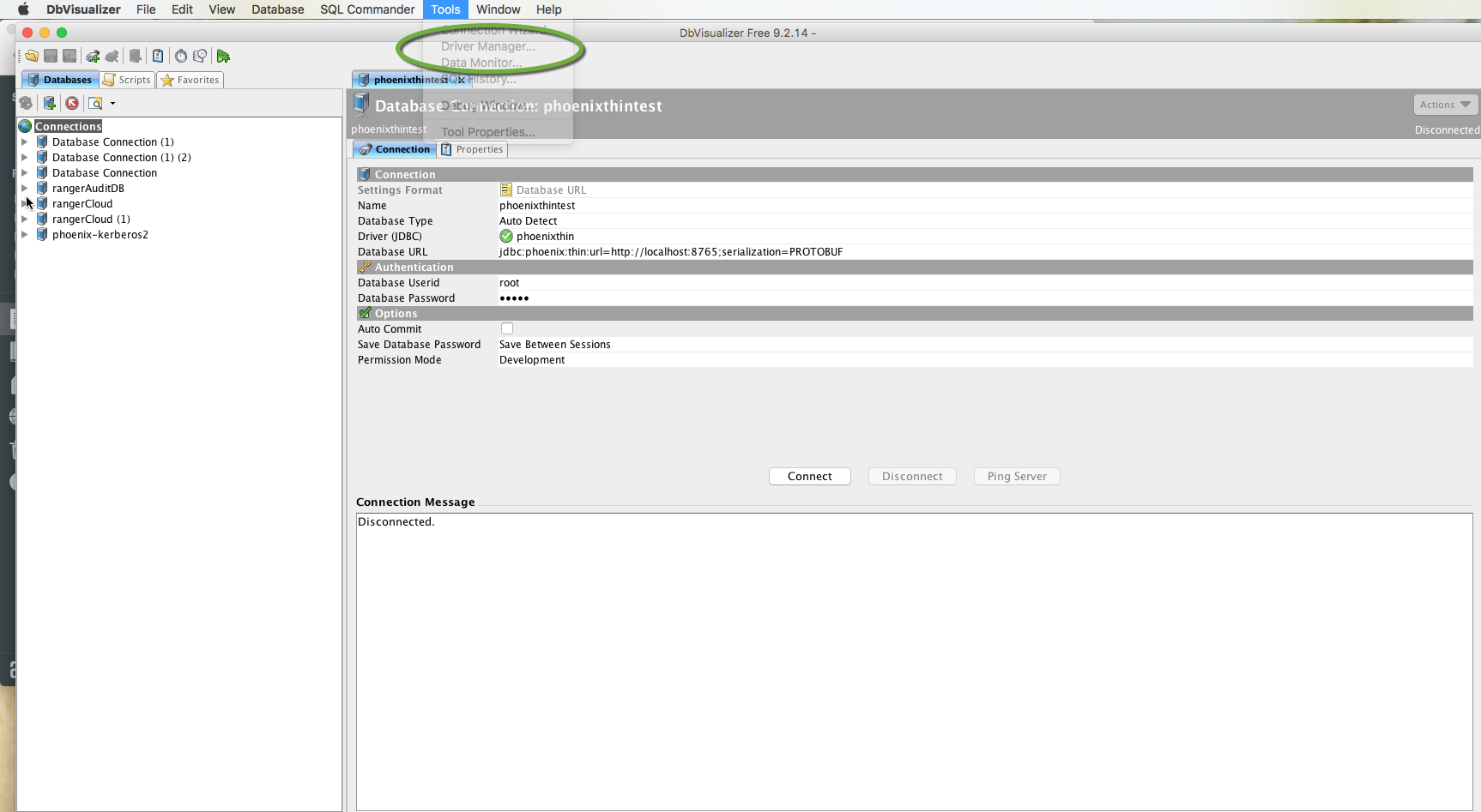 Connecting to Phoenix Query Server via DBVisualize... - Cloudera Community - 247841