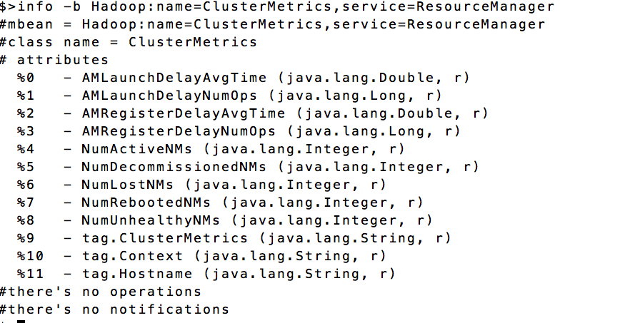 Enable JMX metrics on hadoop using jmxterm - Cloudera Community - 247783